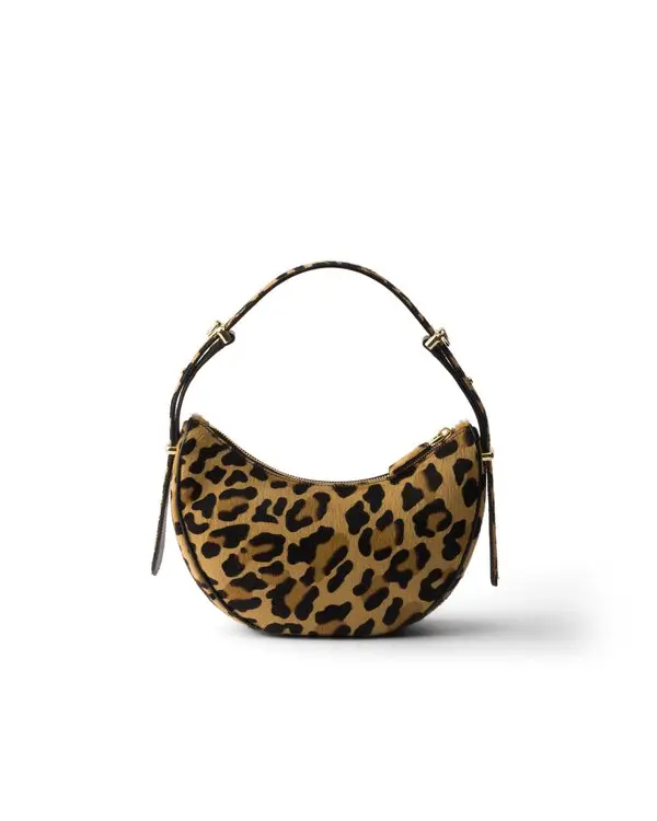 Prada Printed Leather Mini Shoulder Bag - Honey