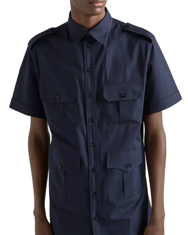Prada Short-sleeved Cotton Shirt