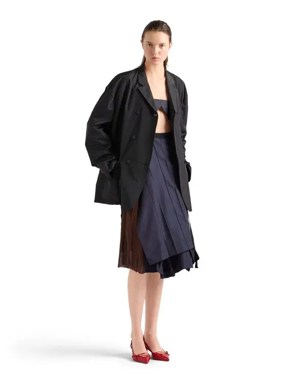 Prada Faille Patchwork Skirt