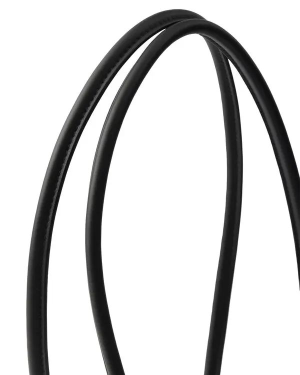 Prada Medium Leather Bag With Re-nylon Flap - Black
