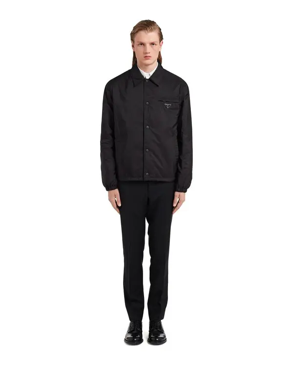 Prada Re-nylon Blouson Jacket With Enameled Triangle Logo