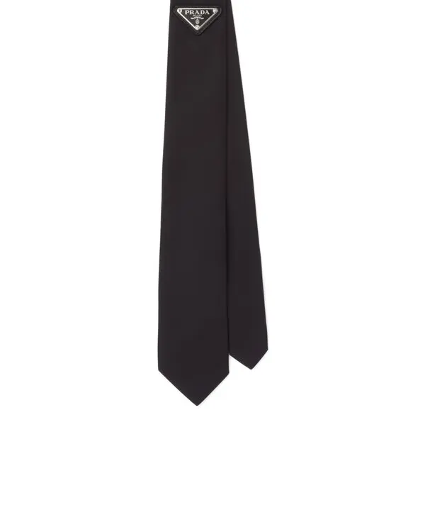 Prada Re-nylon Neck Tie - Black
