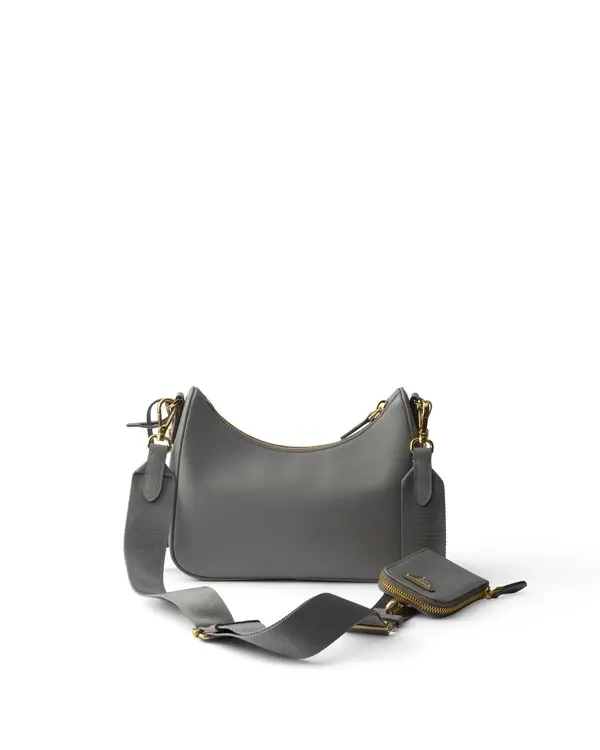 Prada Re-edition 2005 Saffiano Leather Bag - Cloudy Gray