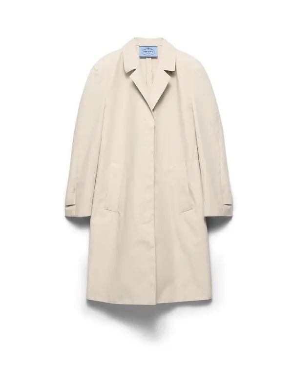 Prada Single-breasted Poplin Coat