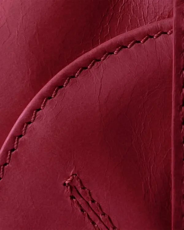 Prada Leather Mini Handbag - Ruby Red