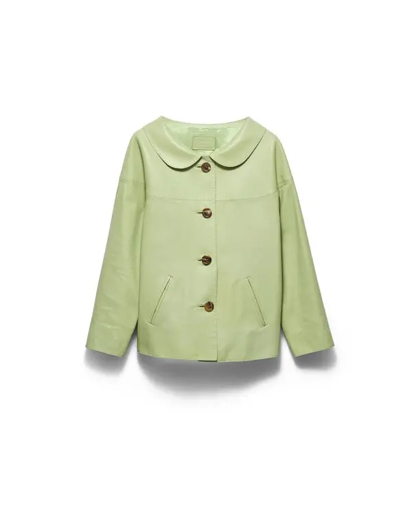 Prada Nappa Leather Jacket - Willow