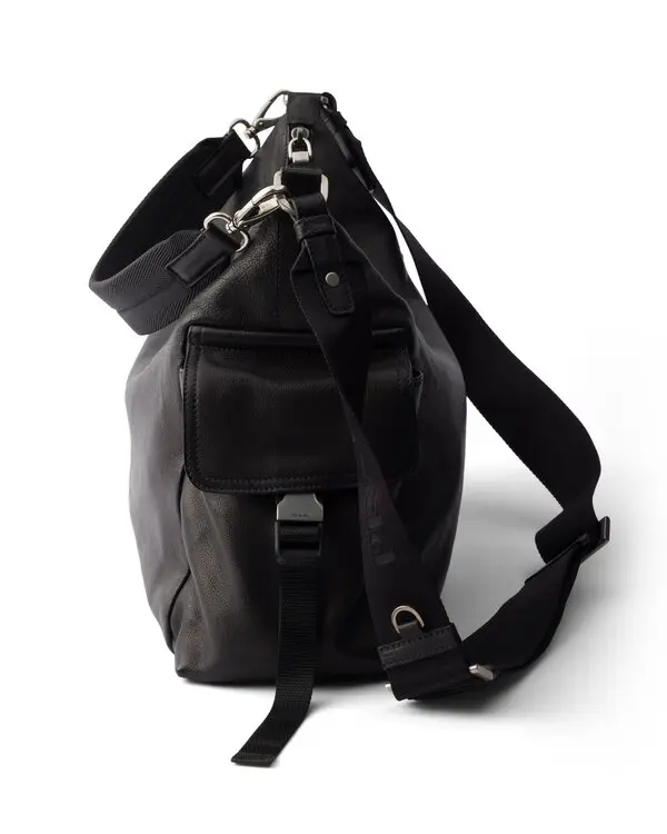Prada Leather Shoulder Bag - Black