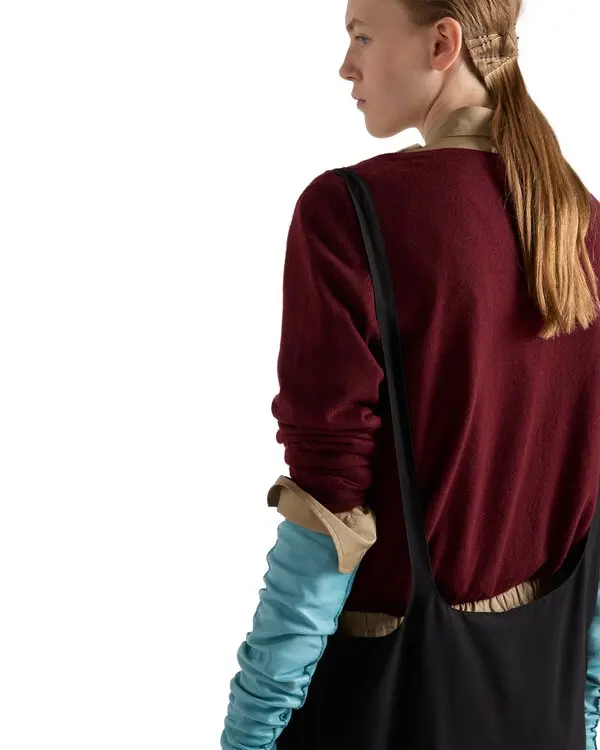 Prada Crepe Skirt With Suspender Straps