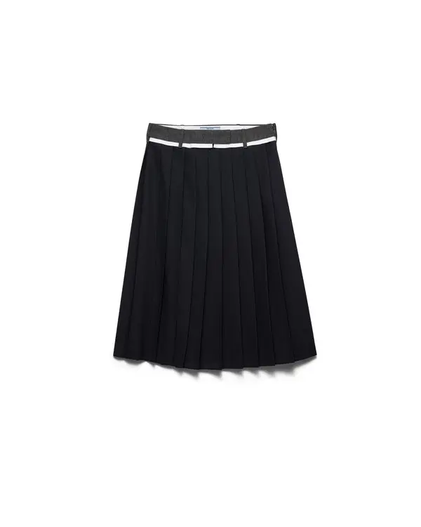Prada Pleated Midi Skirt
