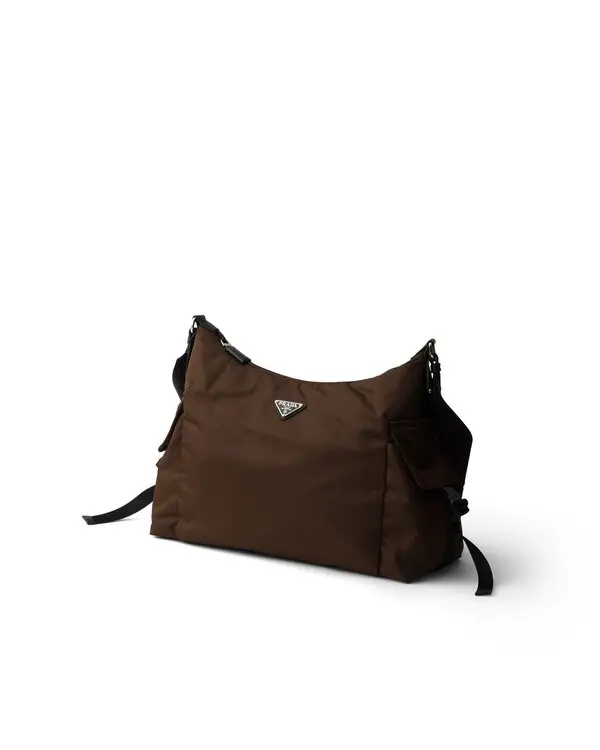 Prada Re-nylon And Leather Shoulder Bag - Sienna