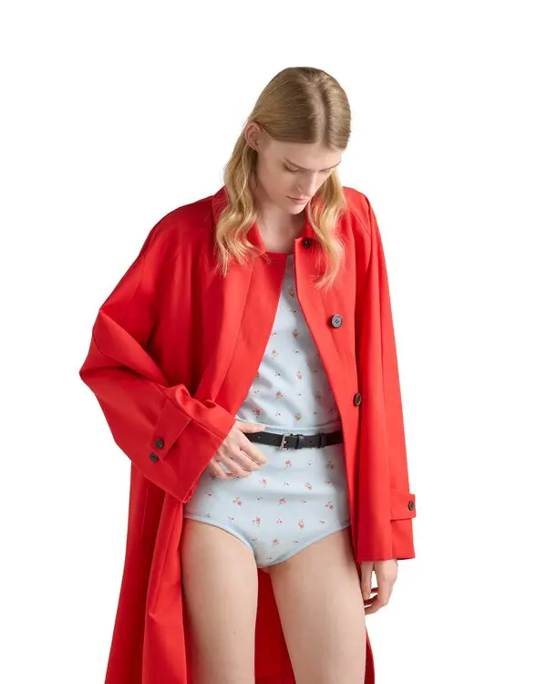 Prada Floral Print Elasticized Cotton Panties