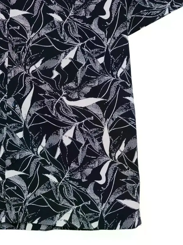 Michael Kors Leaf-print Short-sleeve Shirt