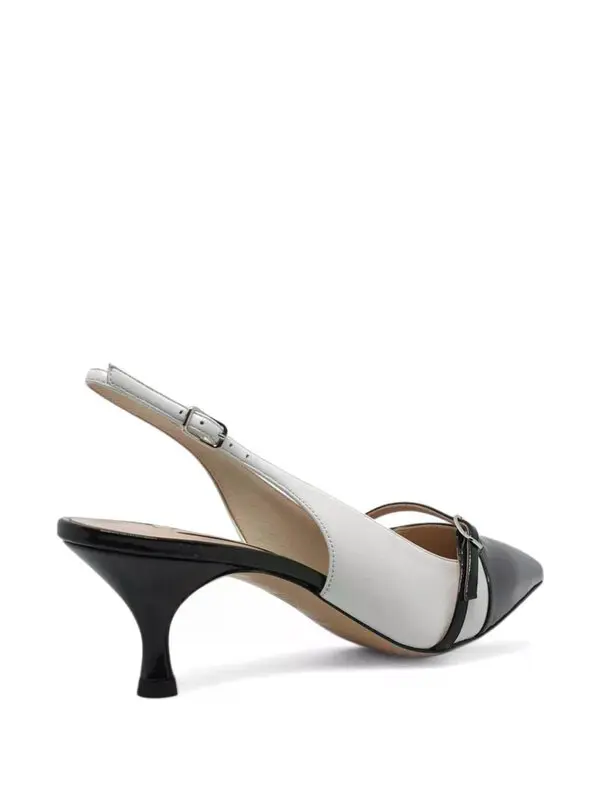 Casadei Winnie Buckled Slingback Pumps