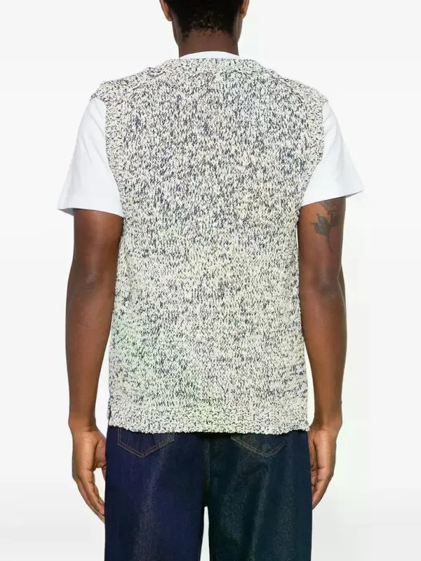 AMARANTO Marl Effect V-neck Vest