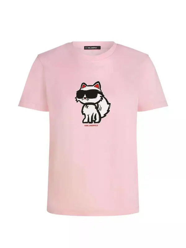 Karl Lagerfeld Ikon Choupette Cotton T-shirt