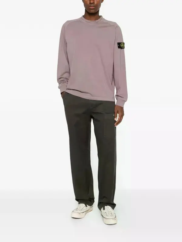 Stone Island Slub Cotton Batavia-tc Cargo Trousers