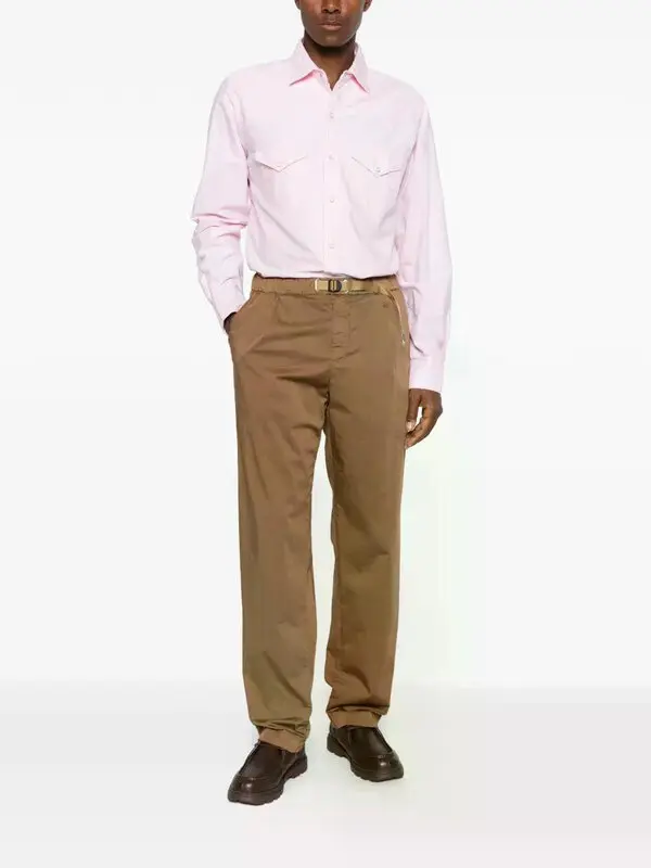 WHITE SAND Belted Trousers