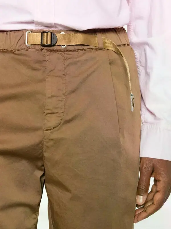 WHITE SAND Belted Trousers