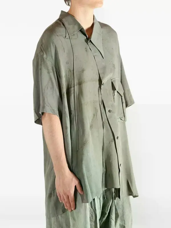 ZIGGY CHEN Assymetric Silk Shirt