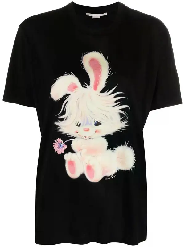 Stella McCartney Graphic Print T-shirt - Black