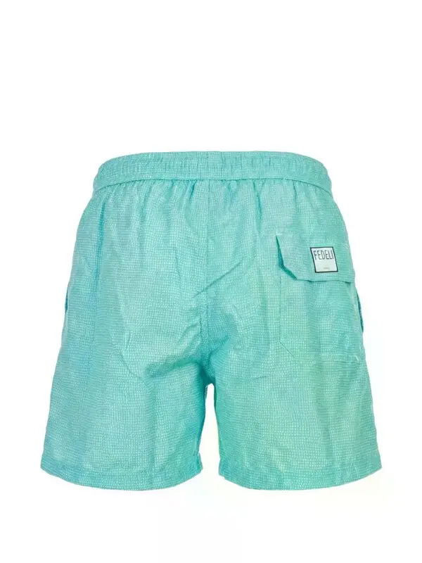 Fedeli Micro-dot Print Swim Shorts