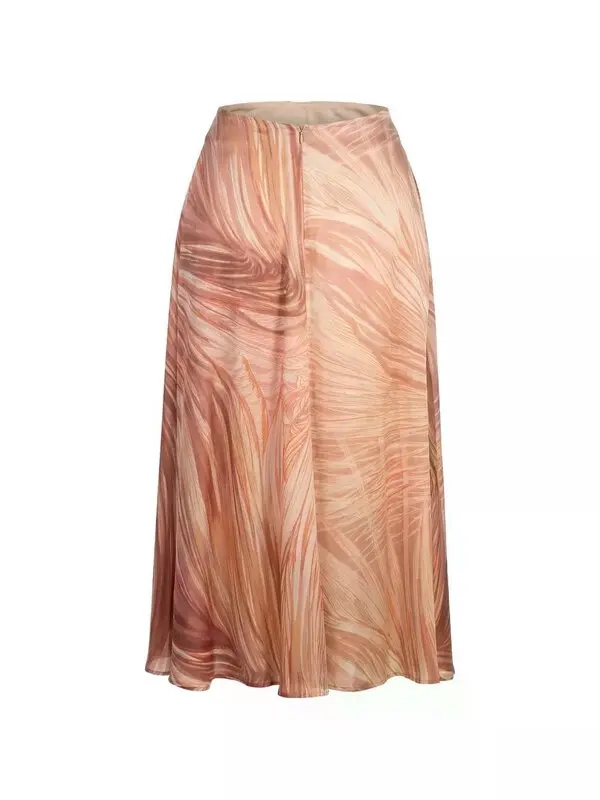 Kiton Abstract Print Long Skirt