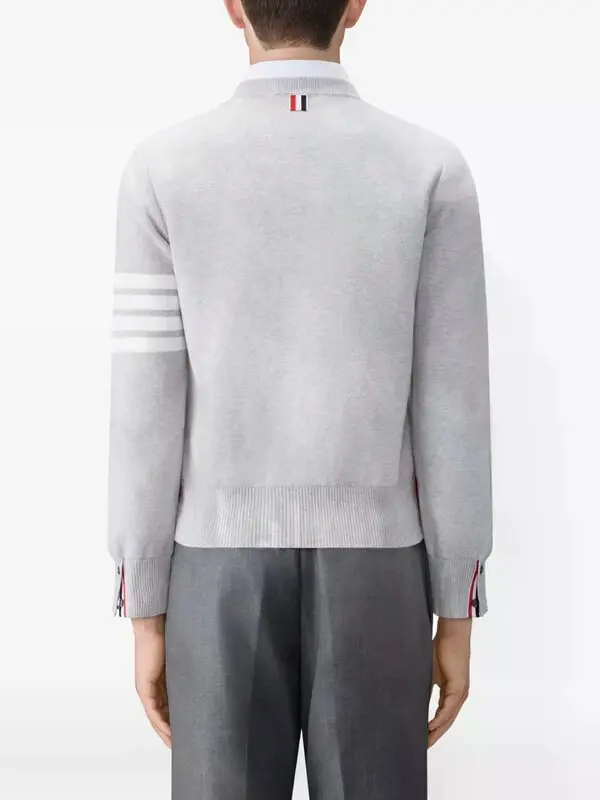 Thom Browne Crew Neck 4-bar Stripe Milano Stitch Sweater