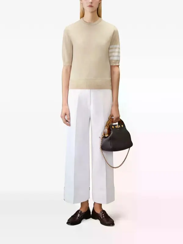 Thom Browne 4-bar T-shirt - Neutrals
