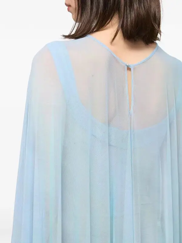 ATU BODY COUTURE Mesh Bodysuit And Cape Set