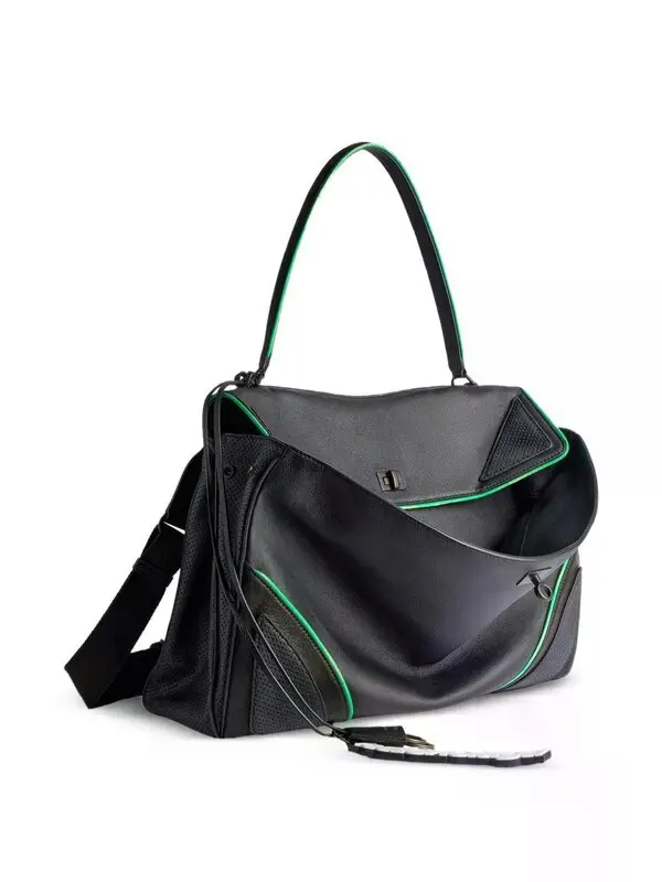 Balenciaga Rodeo Biker Perforated Shoulder Bag