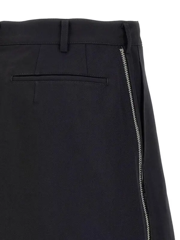 Comme Des Garçons Herringbone Side-zip Shorts
