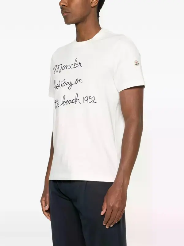 Moncler Logo-embroidered T-shirt