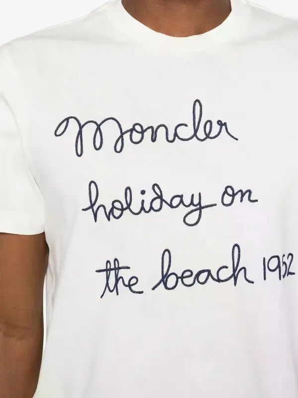 Moncler Logo-embroidered T-shirt