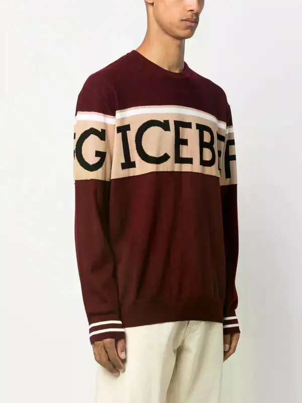 Iceberg Logo Intarsia-knit Jumper