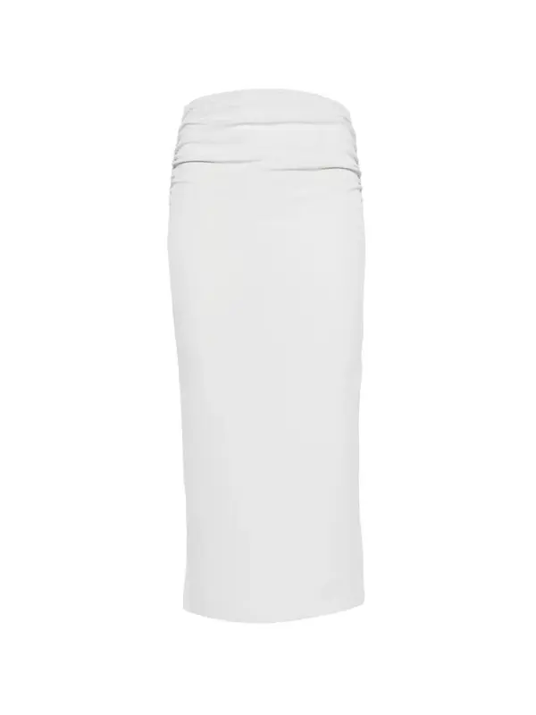 Patrizia Pepe Draped Ruched Midi Skirt