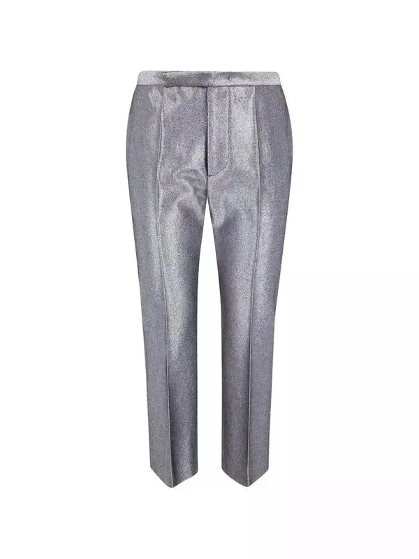 SAPIO Metallic Finish Pressed Crease Jeans