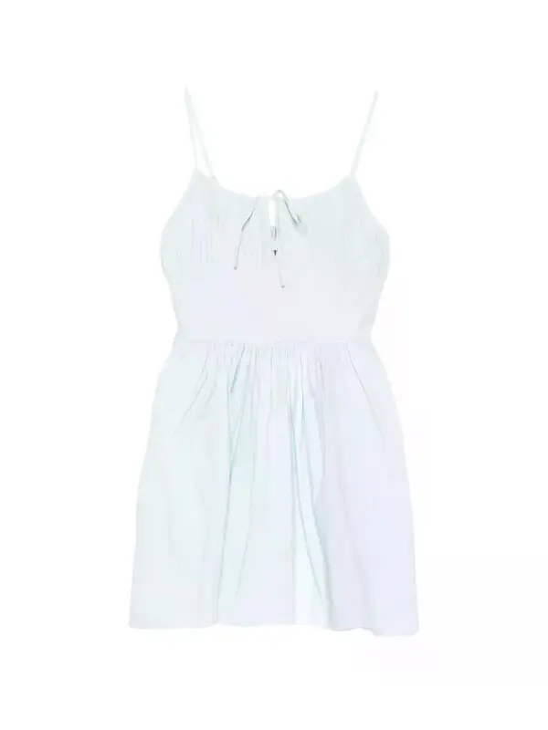 ROTATE BY BIRGER CHRISTENSEN Gathered Tie-front Top - Blue