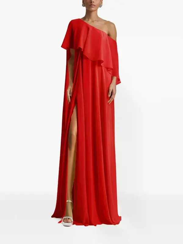 GEMY MAALOUF One-shoulder Ruffled Gown