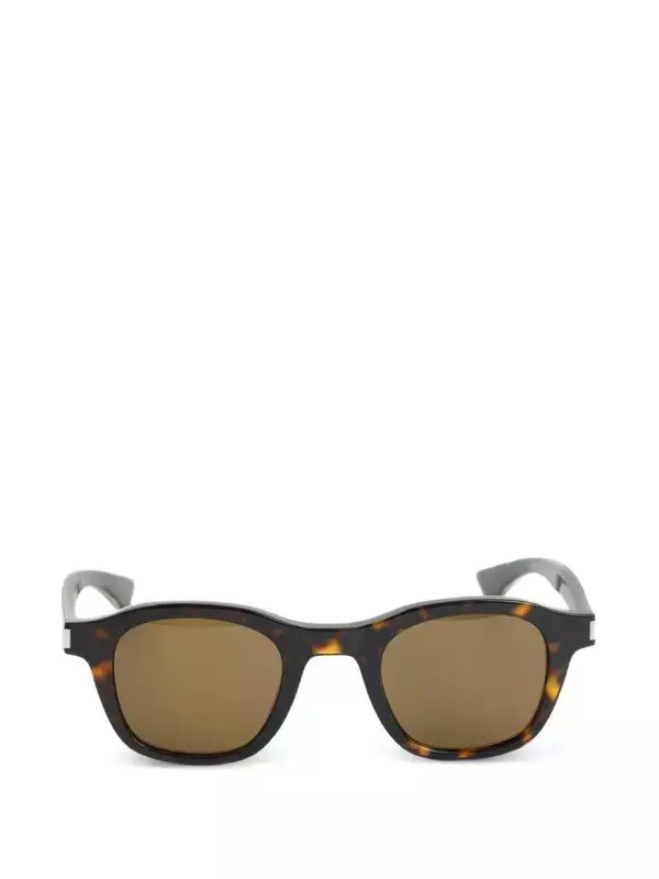 Saint Laurent Tortoiseshell Square Frame Sunglasses - Brown
