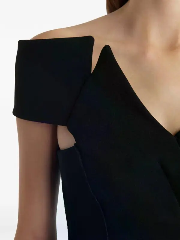 Khaite Gene Asymmetric Crepe Gown