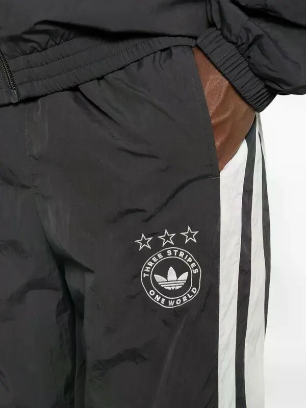Adidas Gfx Side-stripe Logo-print Track Pants