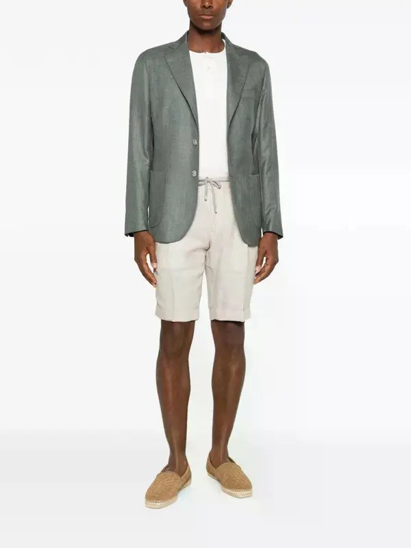 BARBA NAPOLI Single-breasted Blazer - Green