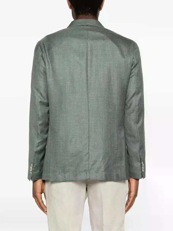 BARBA NAPOLI Single-breasted Blazer - Green