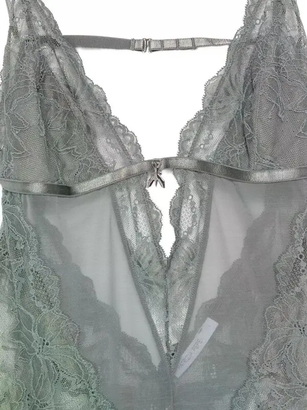 Patrizia Pepe Lace-panelled Sheer Body