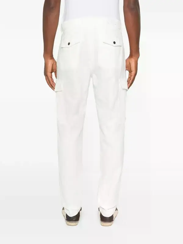 Eleventy Belt-loop Cargo Trousers - White