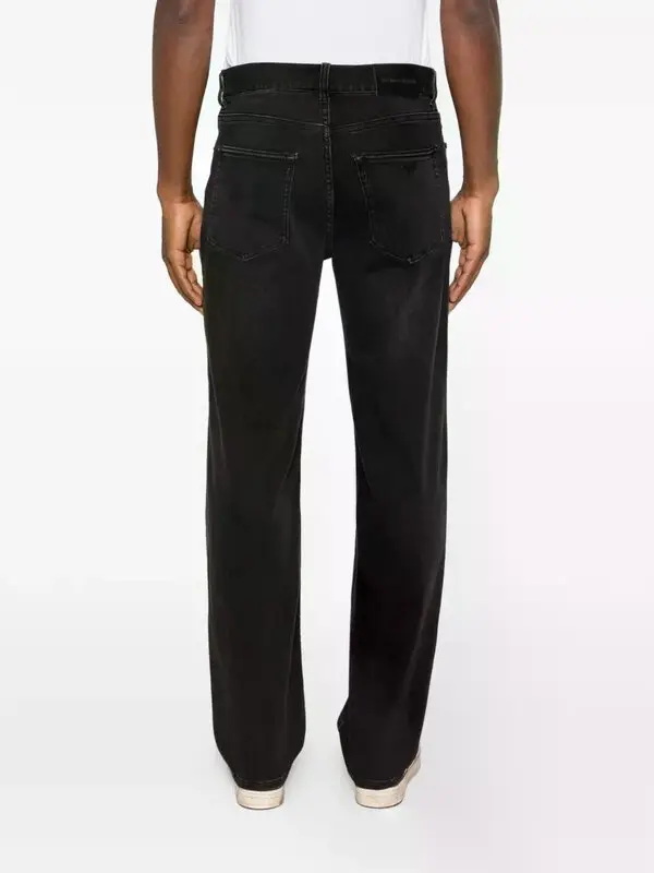 Emporio Armani Logo Plaque Straight Jeans