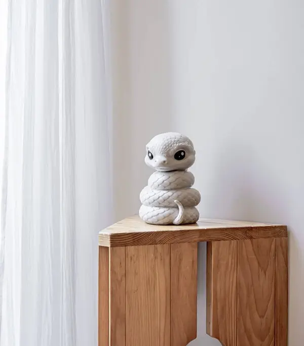 LLADRO Porcelain Baby Snake Sculpture