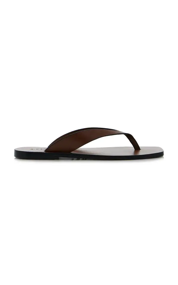 A.emery Kinto Leather Sandals - Brown