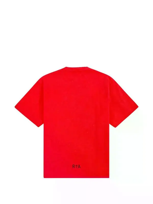 RtA Colin Acid-wash T-shirt - Red