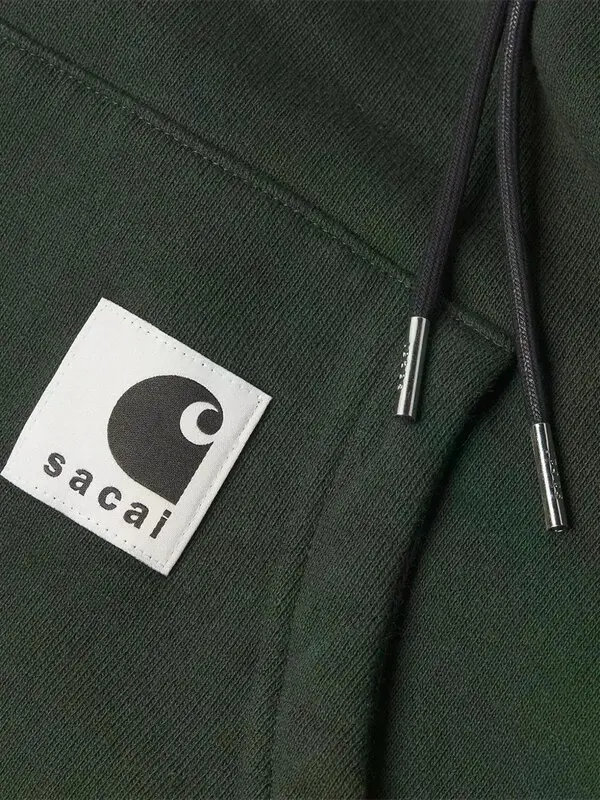 Sacai X Carhartt Wip Logo-patch Hoodie